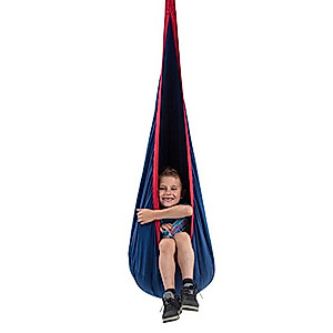 Child Pod Swing - Indoor Sensory Hammock - Including All Hardware Accessories - Includes Removable Cushion