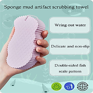 InfantLY Bright 1pcs Exfoliante Soft Sponge Children Bath Body Scrubber Bath Exfoliating Massager Shower Brush Skin Cleaner Dead Skin Remover