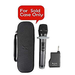 khanka Hard Carrying Case Replacement for Fifine K025 Wireless Microphone, Case Only