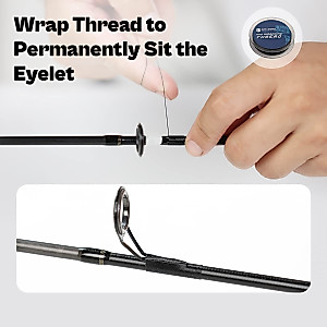 OJYDOIIIY Fishing Rod Repair Kit with Epoxy Glue, Wrapping Thread, Clipper, and Masking Tape