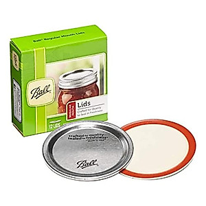 Ball Mouth Mason Jar Canning Lids 8 Dozen, Silver