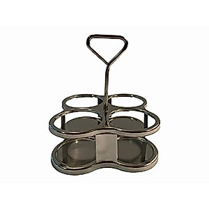 Condiment Holder, Condiment Tray, 4 Condiment Jar and 4 Small Spoons for Condiments. A Quality Condiment Server, Topping Dispenser, Seasoning Box for Table. Asian Dinnerware Style Condiment Set