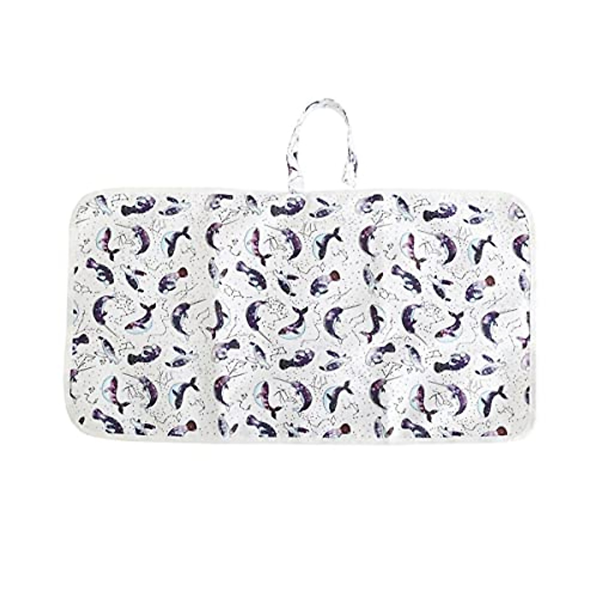 Generic Portable Diaper Changing Pad Waterproof Foldable Baby Changing Mat Travel Diaper Change Mat Lightweight Changing Pads for Baby Baby Changer White Whale BCP