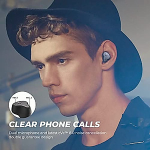 SoundPEATS H1 Wireless Earbuds Bluetooth V5.2 Headphones with QCC3040, Hybrid Dual Driver Earphones with Immersive Sound, aptX Adaptive, 4-Mic, CVC 8.0, Game Mode, Total 35 Hours