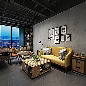 3YECAO 16"×591" 3D Concrete Wallpaper Peel and Stick Large Light Grey Faux Concrete Cement Contact Paper Vinyl Stained Matte Textured Self Adhesive Wall Paper Bedroom Bathroom Basement