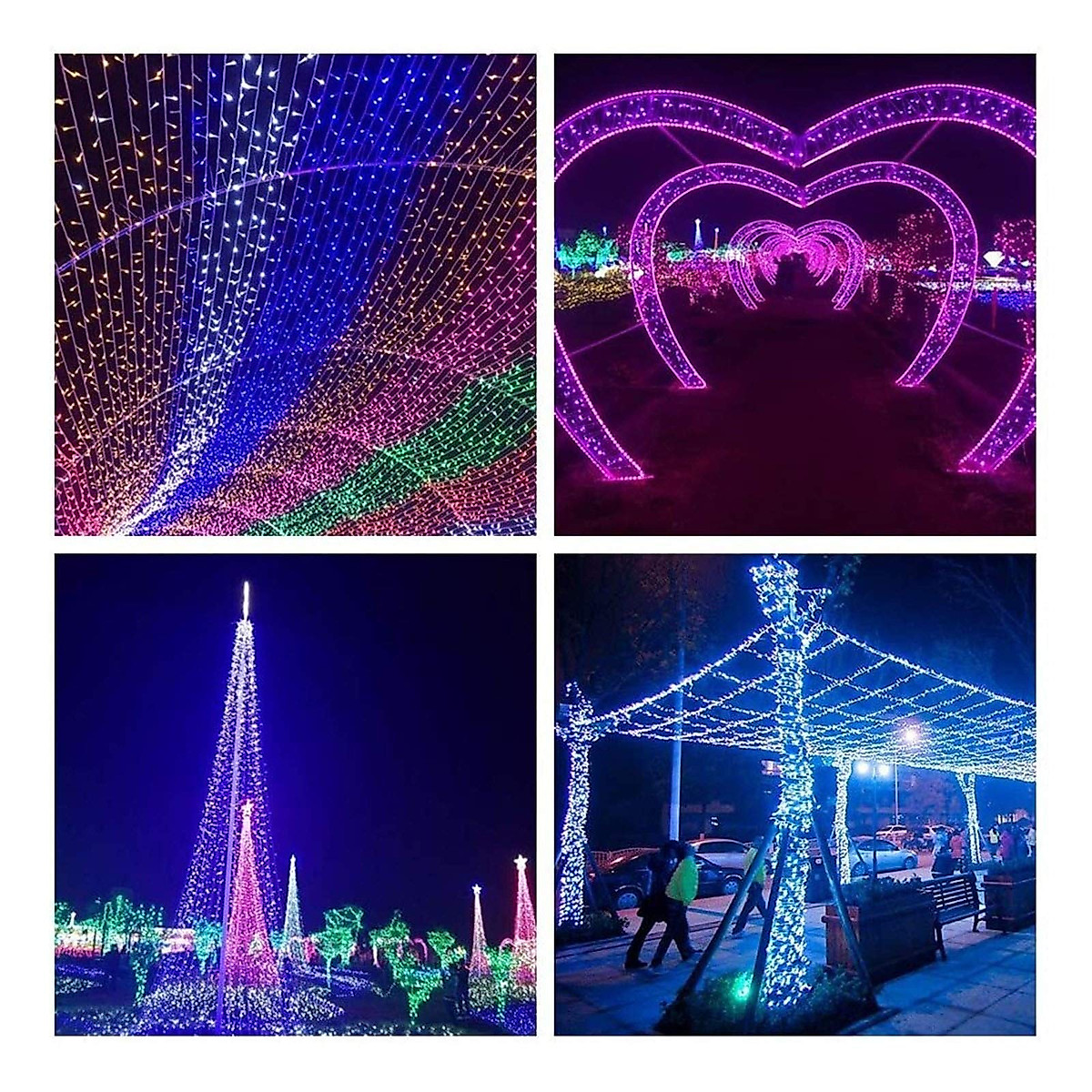 LIUPENGWEI Fairy Lights, Rope Lights 10M 100LED Waterproof String Lights Long LED Outdoor Garden Lights Christmas Lights Lighting 8 Operation Modes For Patio Party Wedding Yard Trees Home garden Ghost