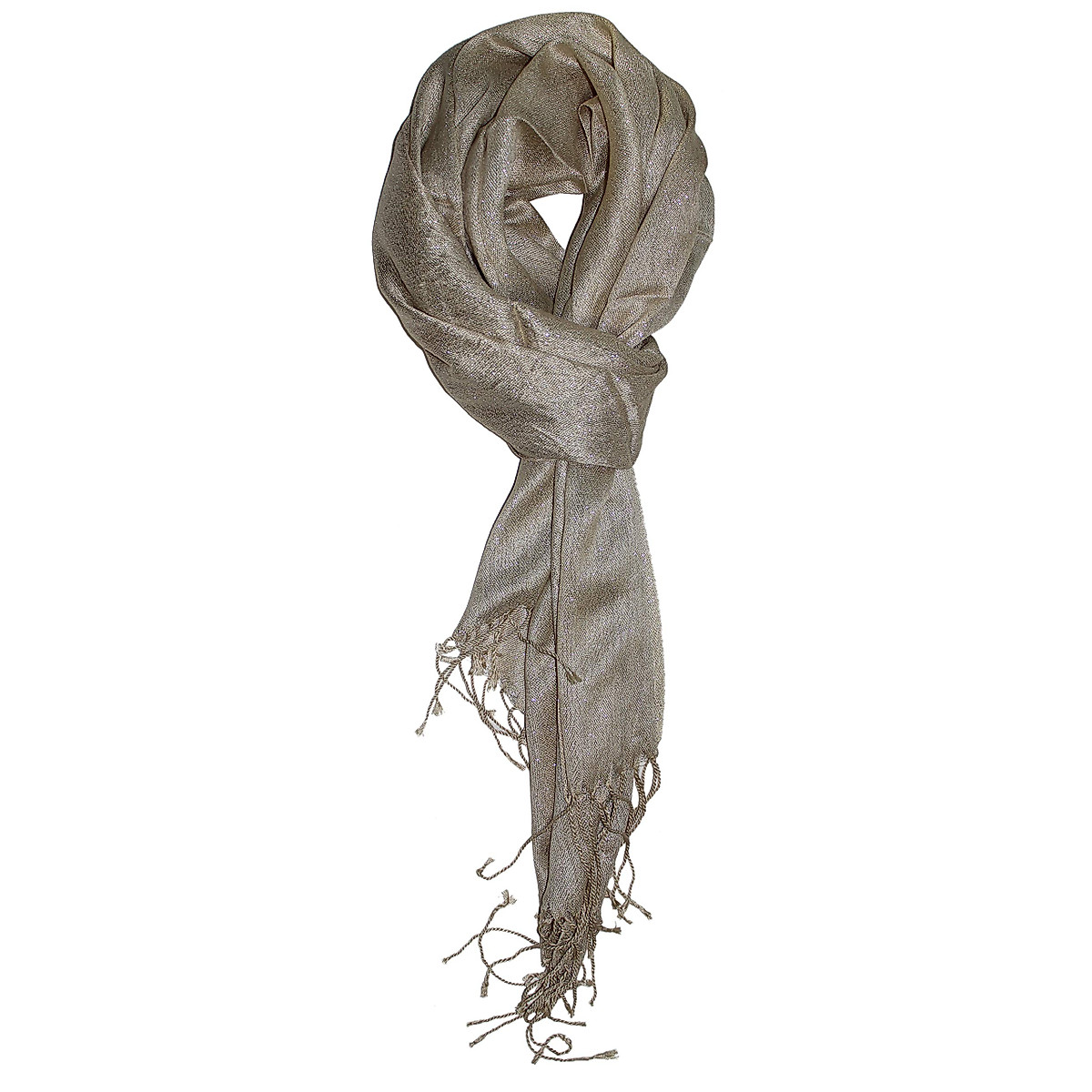 Ted and Jack - Hollywood Dreams Sparkling Metallic Scarf (Pale Gold)