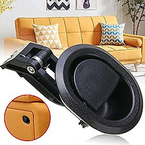 Podoy Recliner Pull Handle Compatible with Ashley Lazy Boy and Most Recliner Sofa Brand, Recliner Replacement Parts with Pull Handle and Release Cable Aluminum