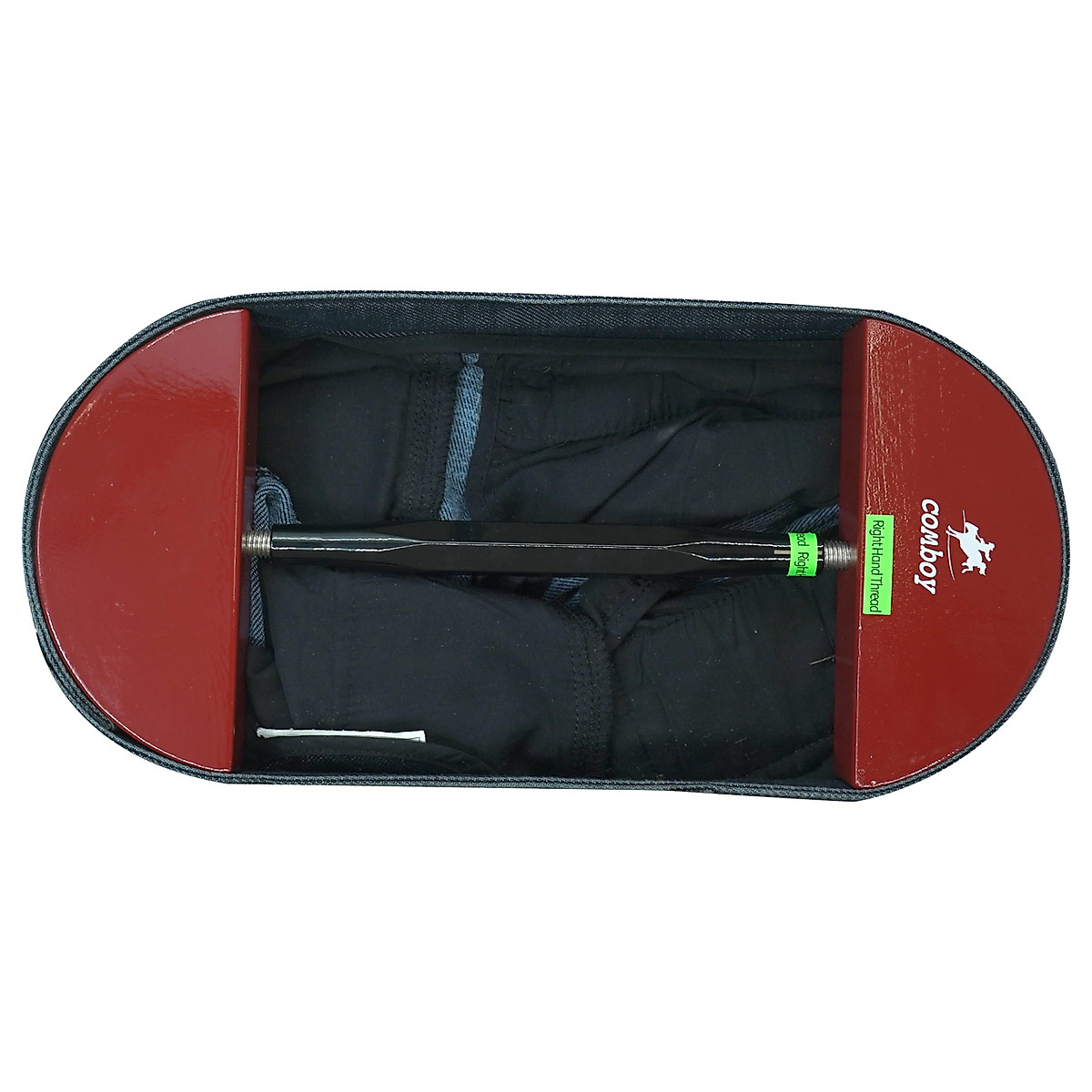 Generic Comboy Pant Stretcher for Jeans with Aerial Aluminium Alloy Adjustable Buckle Waist Stretcher -Instant Stretch-30 to 59 inches red Color, HSKC002