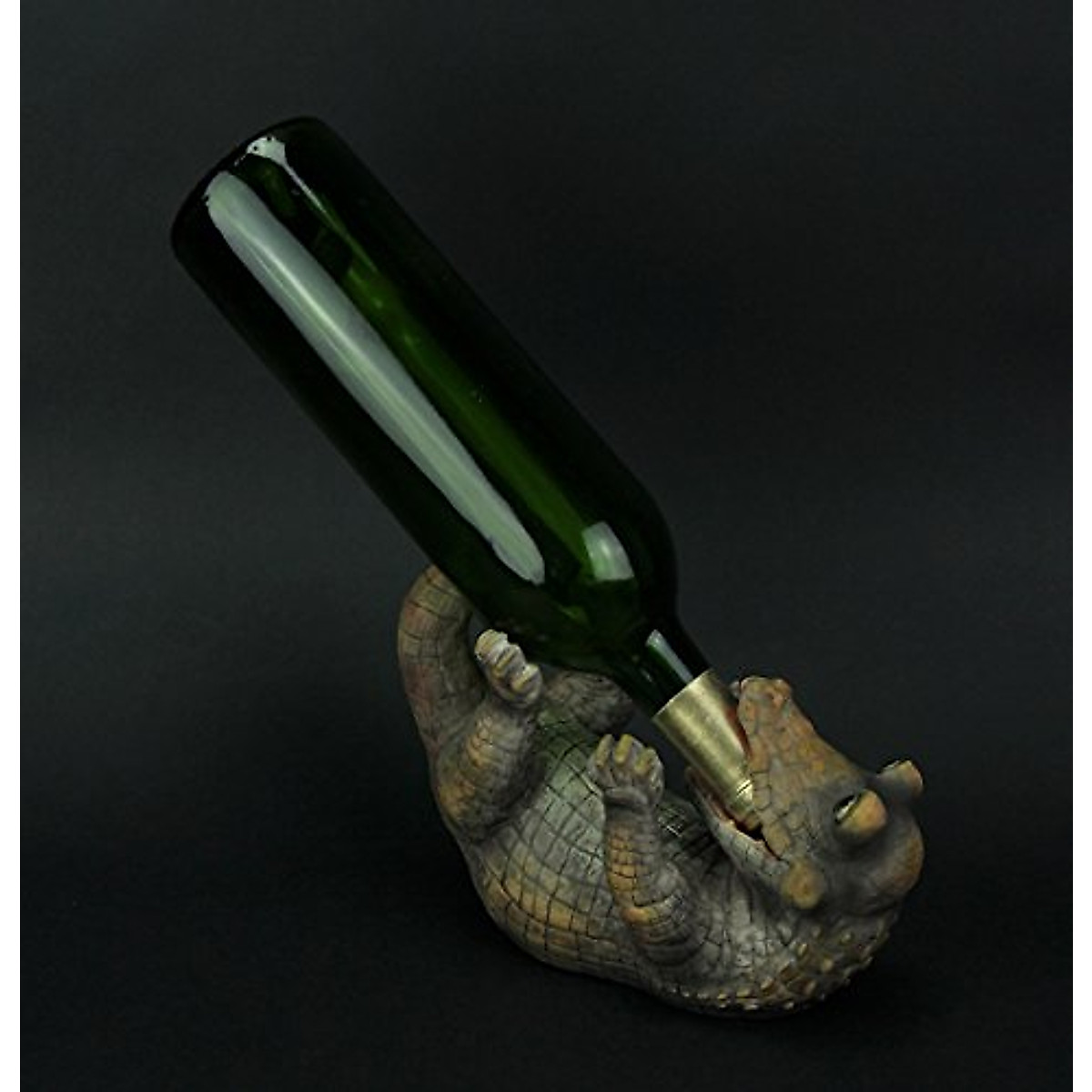 Zeckos Baby Guzzling Gator Tabletop Wine Bottle Holder