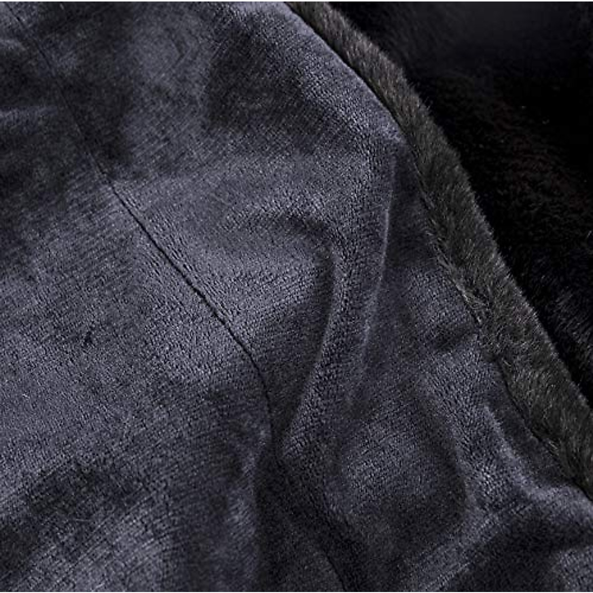 Sofila Faux Fur Throw Blanket Mink Plush Fleece, Super Soft Warm Cozy Fuzzy for Sofa Couch Bed Home Decorative Luxury Elegant, Black Panther, 50 x 60 Inches