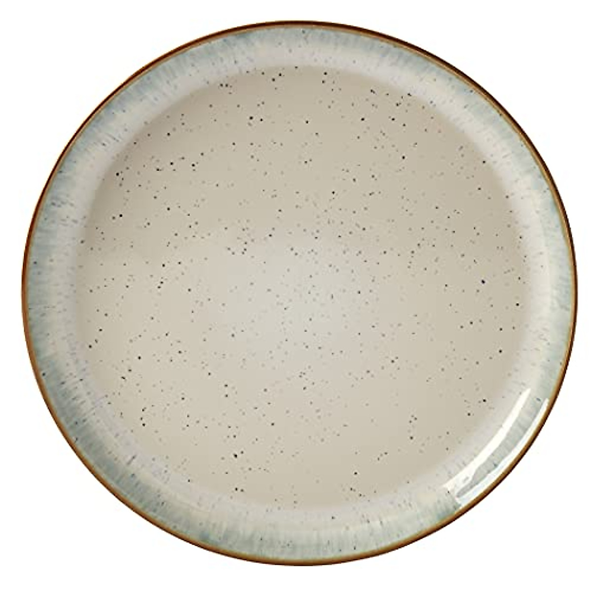 Tabletops Gallery Speckled Farmhouse Collection- Stoneware Dishes Service for 4 Dinner Salad Appetizer Dessert Plate Bowls, 12 Piece Hanover Dinnerware Set in Teal