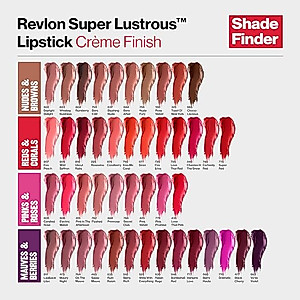 Revlon Lipstick, Super Lustrous Lipstick, Creamy Formula For Soft, Fuller-Looking Lips, Moisturized Feel, 325 Toast of New York, 0.15 oz