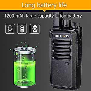 Retevis RT68 Walkie Talkies for Adults, 2 Way Radios Long Range, Hands Free, 1200mAh Battery, Portable Walkie Talkie Rechargeable with USB Charging Base, for Hunting Road Trip Hiking Family (4 Pack)