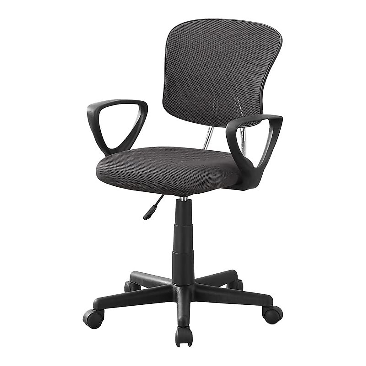 Monarch Specialties Mesh Juvenile/Multi Position Office Chair, Grey