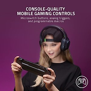 Razer Kishi V2 Mobile Gaming Controller for iPhone (Lightning): Console Quality Controls - Universal Fit w/ Extendable Bridge - Stream PC, Xbox, PlayStation Games - Customizable Triggers - Ergonomic