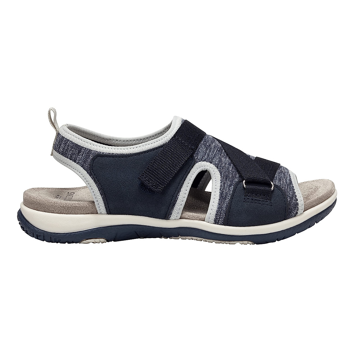 Earth Origins Women’s Saco Sandals for Casual, Walking and Everyday - Navy - 10 Wide