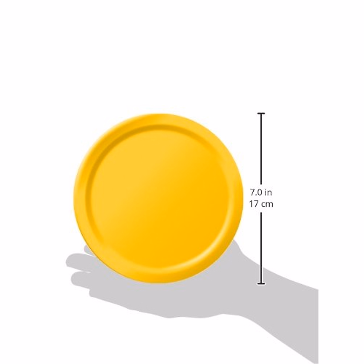 Creative Converting Touch of Color 24 Count Paper Dessert Plates, School Bus Yellow , one size