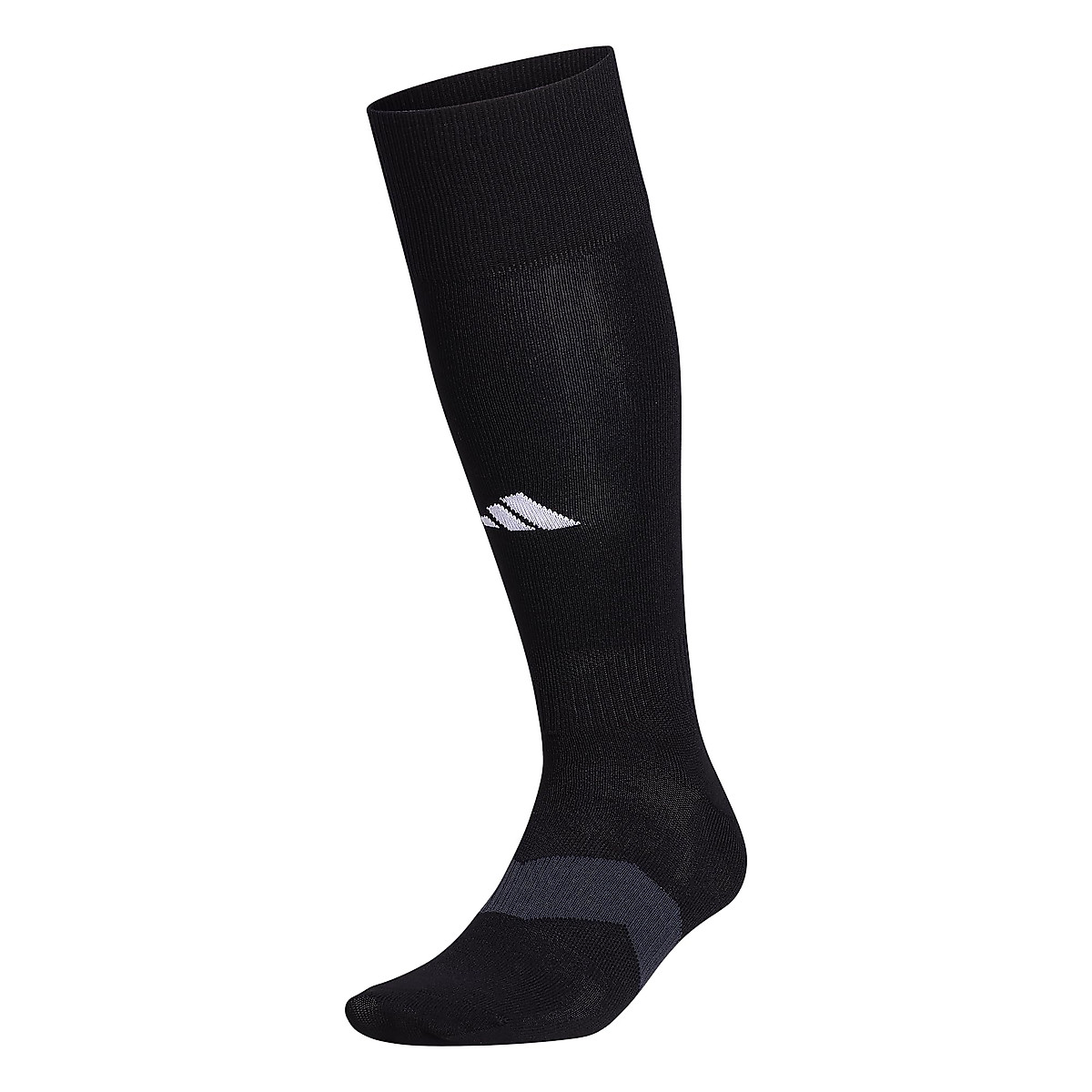 adidas Metro Soccer (1 Pair) Long Over The Calf Team Sports Socks, Black/Night Grey/White/6, Small