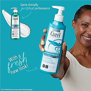 Curel Hydra Therapy, Itch Defense Moisturizer, Wet Skin Lotion, 12 Ounce, with Advanced Ceramide Complex, Vitamin E, & Oatmeal Extract, Helps to Repair Moisture Barrier