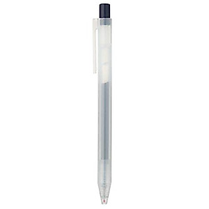 MUJI - 0.5mm Blue Black Smooth Gel Ink Retractable Ballpoint Pen (10 Pieces)