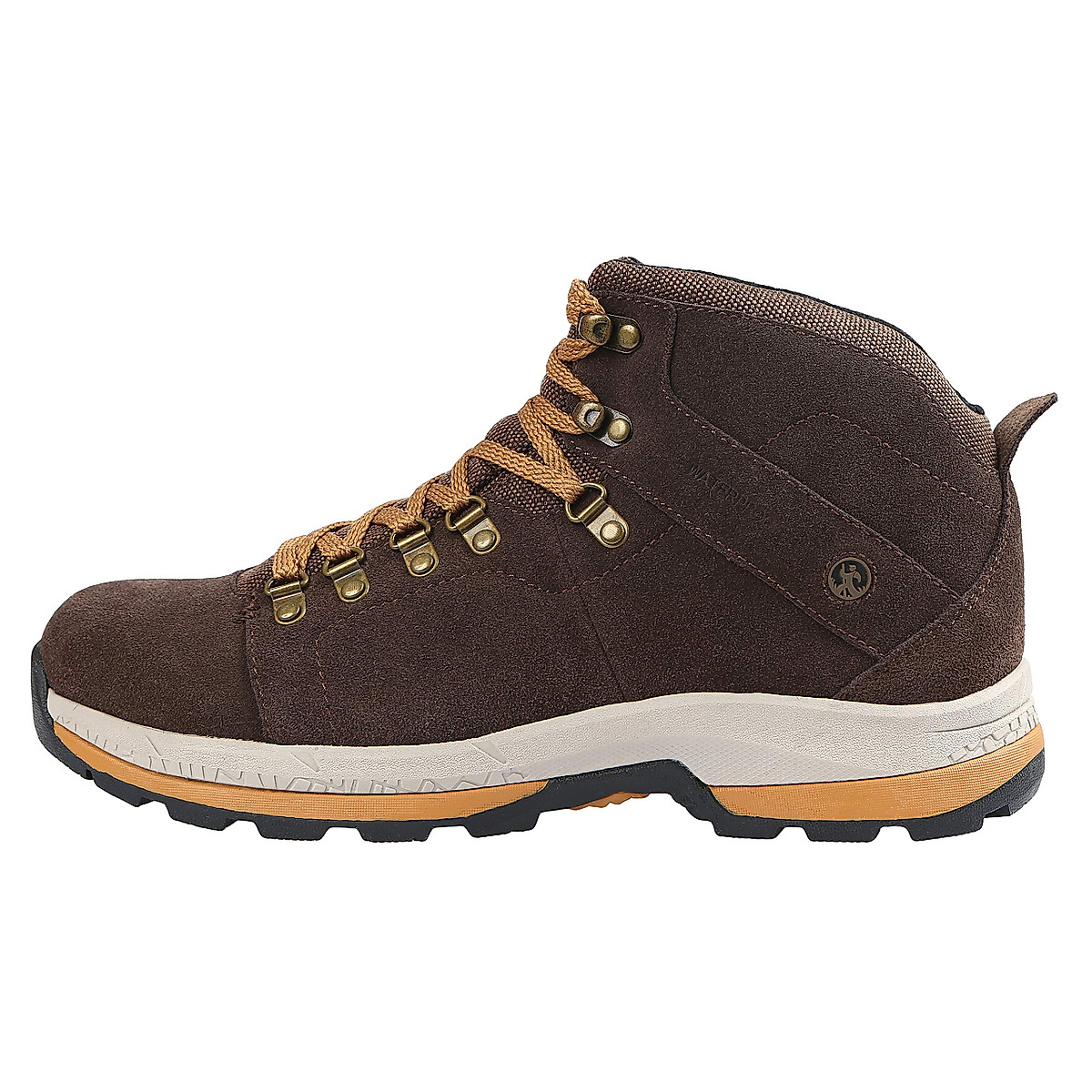 Northside Men's Larrabee Mid Waterproof Hiking Boot, dark brown, 8 M US