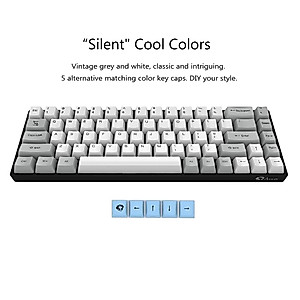 Akko 3068 Mini Mechanical Gaming Keyboard Bluetooth Wired Dual Mode Cherry MX Switch PBT Keycaps (Cherry MX Red)