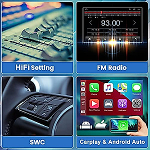 Wireless Apple Carplay Android Auto Car Radio for Honda CRV 2002-2006 Stereo, [2G+32G] Hikity Android 11 Car Stereo 9 Inch Touch Screen Bluetooth GPS WiFi HiFi FM RDS Radio + Dual USB Input