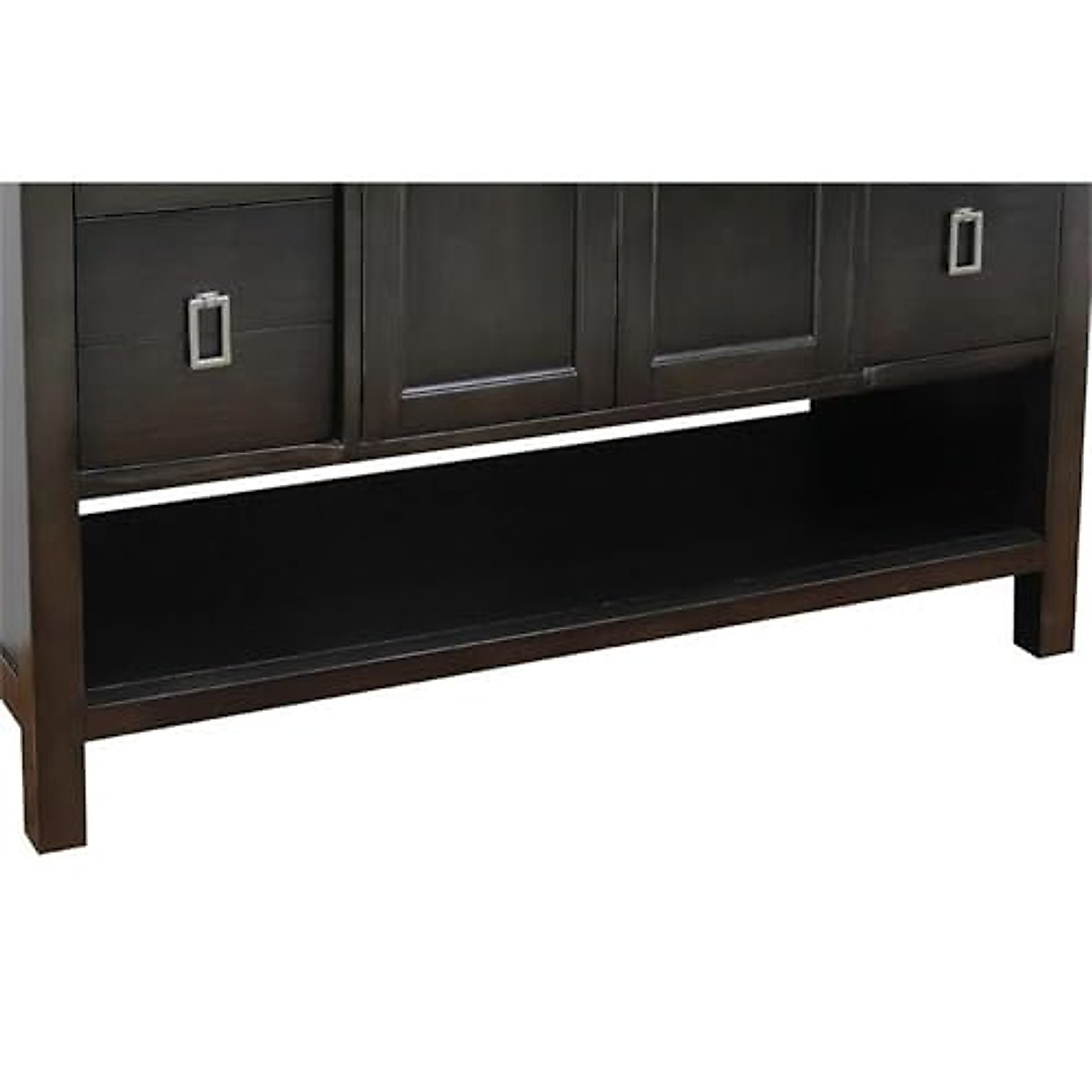 Bellaterra Home Monterey 49" Rectangle Sink Solid Wood Vanity in Brown/Gray Granite Stone