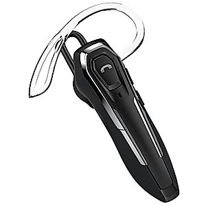 ZOUKAI Bluetooth Headset, Noise Cancelling with 2 Microphones, 30 Hours Talk Time, Announce Caller ID, Hands Free Bluetooth Wireless Earpiece for Cell Phones/Laptop/PC