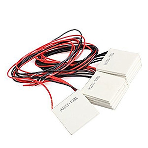 TEC1-12706 12V 60W 6A 40MMX40MM Heatsink Thermoelectric Cooler Cooling Peltier Plate Module 10pcs Compatible with Gaming Consoles/Devices