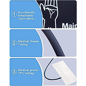 Blood Pressure Cuff, Compatible with Omron BP Extra Replacement Cuff, Applicable for 8.7”-16.5” Inches (22-42CM) Big Arm, Adult Large BP Cuff