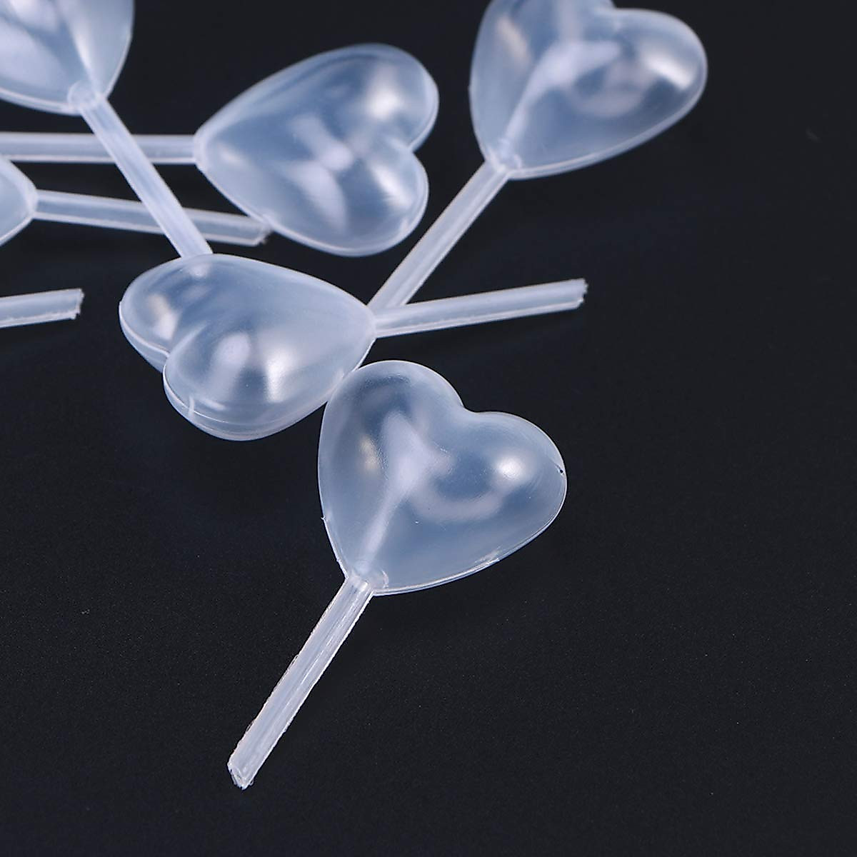 100Pcs Transfer Pipettes Squeeze Transfer Pipettes Injectors for Chocolate Cupcakes Strawberries 4ml (Heart Shape)