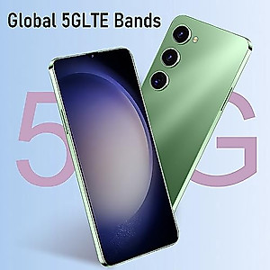 ExAchat C23 4G/5G Smartphone Unlocked, 6GB+256GB Android13 Phone Octa Core, 6.6" FHD+ Display 64 MP Camera 5800mAh Dual SIM Cell Phones GPS/Fingerprint Unlock/Face ID