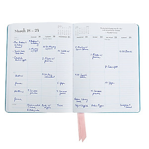 momAgenda Desktop 23/2024 Day Planner | Runs through December 2024 | Family Planner. Manage Multiple Schedules. Week-at-a-View layout. (Rasberry)
