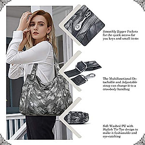 Angel Barcelo Purses and Handbags Women Fashion Tote Bag Shoulder Handbags Top Handle Satchel Hobo Purses Black Grey