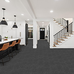 Self Adhesive Hexagon Vinyl Floor Tiles, 20 Tiles - 9" x 10.4", Floor Galore Galaxy Pattern - Peel & Stick, DIY Flooring for Kitchen, Dining Room, Bedrooms & Bathrooms by Achim Home Decor