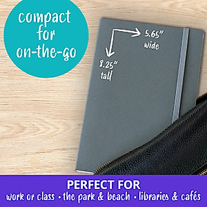 Papercode Luxury Lined Journal Notebooks- Journals For Writing w/ 130 Perforated Pages- Perfect Notebooks for Work, Travel, College- Journal for Men and Women- Soft Cover (2 Pack, Blue)