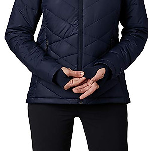 Columbia Women's Heavenly Hooded Jacket,Dark Nocturnal,1X