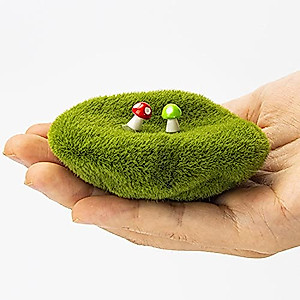 Exasinine 60 Pcs Mini Mushroom Tiny Mushroom Resin Mushroom Decor Miniature Figurines Fairy Garden Miniature Moss Landscape DIY Terrarium Crafts for Home DéCor