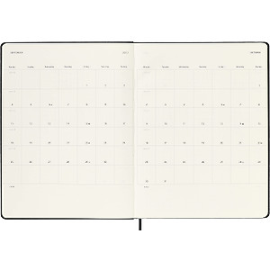 Moleskine Classic 18 Month 2022-2023 Weekly Planner, Hard Cover, XL (7.5" x 9.75"), Black