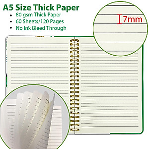 DWIYITTN 4 Pack Journal for Girls, Gifts for 8 9 10 11 12 Year Old Girls - Butterfly & Hummingbird Design - 5.7" x 8.25", Hardcover, Cute Spiral Notebook with 120 Lined Pages