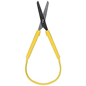School Smart Loop Scissors, 8 Inches, Yellow,84838