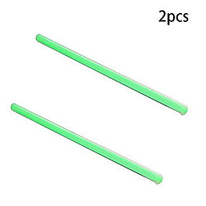 Fielect Green Straight Line Acrylic Round Rod Standard Plexiglas Tolerance Lightweight for DIY 10mm Diameter 250mm Height 2Pcs