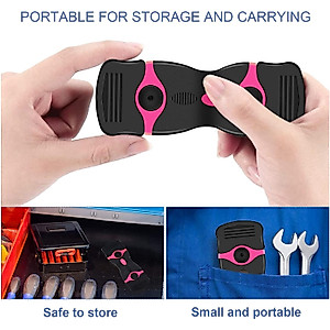 DEKEones Razor Blade Scraper, 2 Pack Double Edged Razor blade Scraper Tool with 30 Pcs Razor Blades, Glass Scraper for Windows, Decals, Tint, Stickers, Labels, Caulk, Adhesive（Pink）