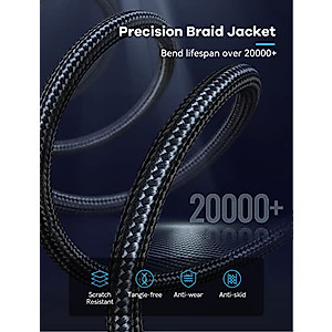 VIOY 1/4 to Dual RCA Audio Cable, Gold Plated Copper Shell Heavy Duty 6.35mm Quarter Inch Male TRS Jack to 2 RCA Phono Male Stereo Y Insert Splitter Adapter……