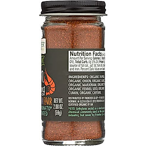 Frontier Co-op Organic Cajun Seasoning, 2.08-Ounce Jar, Authentic Louisiana Flavor For Southern Delicacies, Kosher, Non GMO