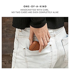 Native Union Leather Case for AirPods (3rd Gen) – Handcrafted Fully-Wrapped Genuine Italian Leather case – Compatible with Qi Wireless Chargers – for AirPods (Tan)