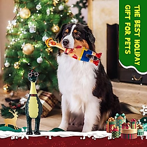 Lufei Squeaky Rubber Chicken Dog Toy - Screaming Dinosaur Squeaky for Small/Medium Dogs
