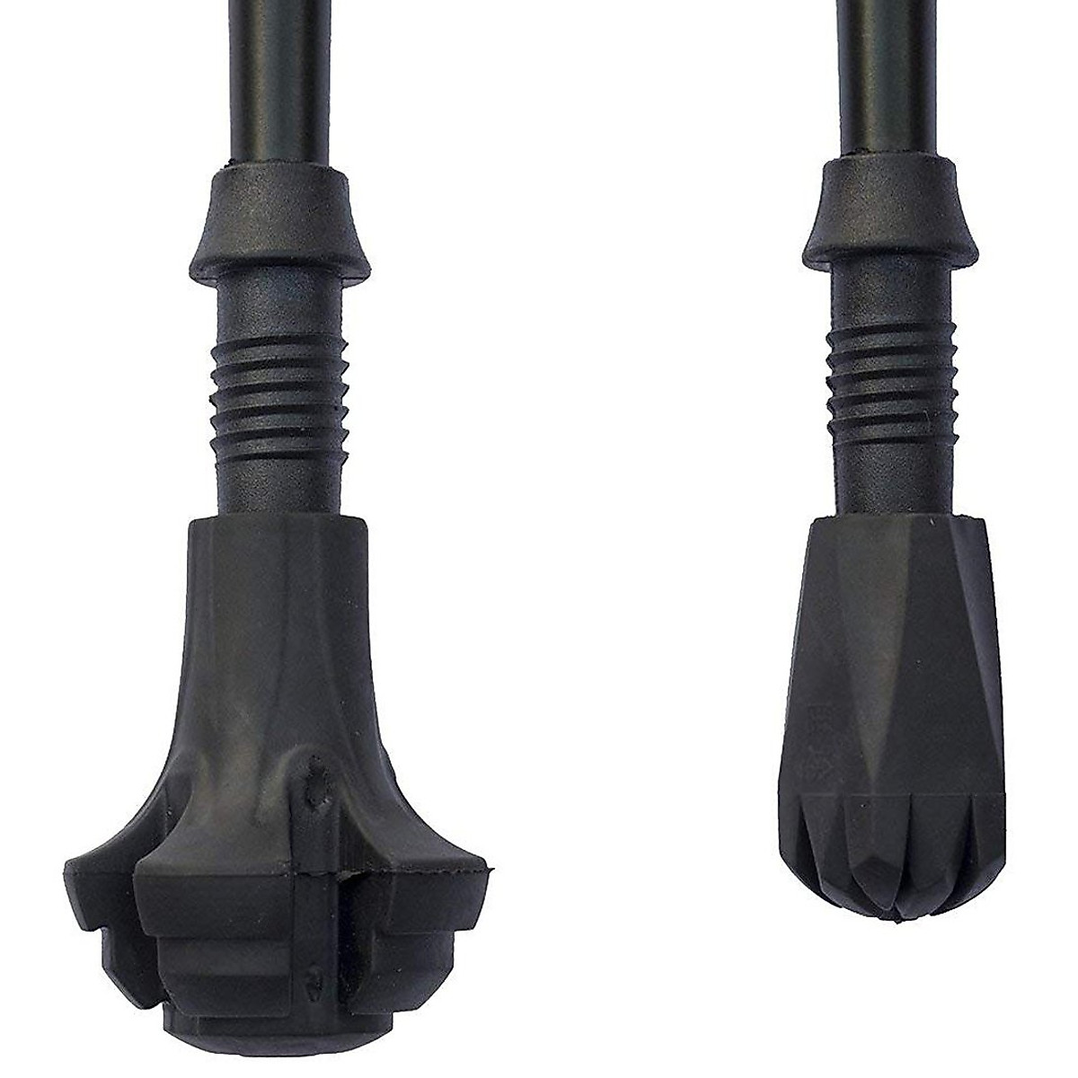 Replacement Rubber Tips Set for Trekking poles-4 Paris Heavy-Duty Durable Feet Paws Tips Snow Baskets for Hiking Poles/Walking Sticks